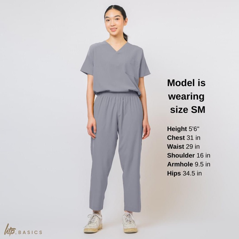 HTP Basics - 5 Pocket Unifit Scrub Suit (Unisex) | Shopee Philippines