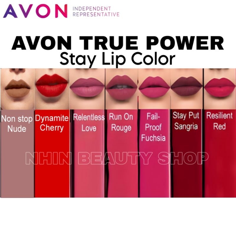 AVON TRUE POWER STAY 16HRS.MATTE LIP COLOR | Shopee Philippines