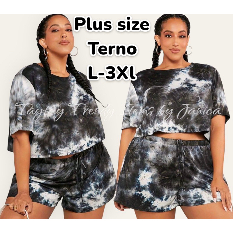 Plus size Terno Summer Outfit with side pocket L-3XL | Shopee Philippines