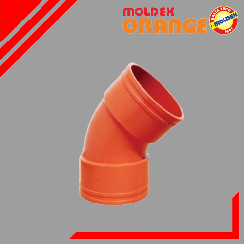 MOLDEX Orange PVC Fitting ELBOW 45 - 1/8 BEND (2", 3", 4") | Shopee ...