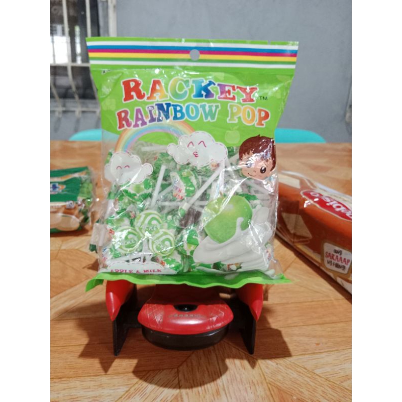 RACKEY RAINBOW LOLLIPOP, STRAWBERRY & APPLE FLAVOR | Shopee Philippines
