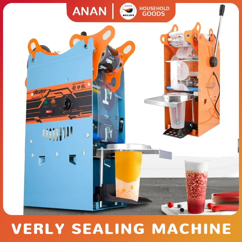 Verly Heavy Manual Sealing Machine Sealer Milk Tea Cup Plastic Cup Can ...