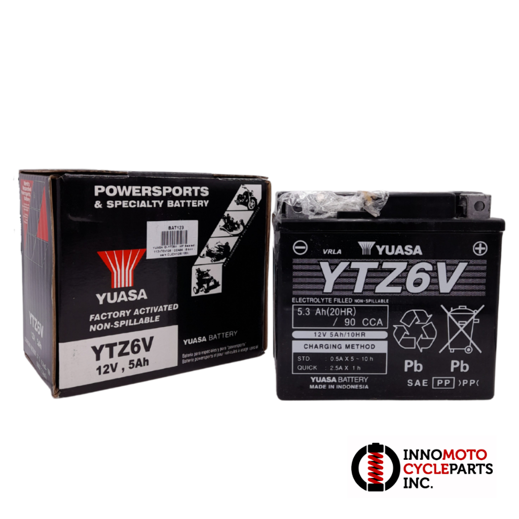 Yuasa ID-YTZ6V - MF Sealed - CLICK125i/150i, RAIDER150, (V2) Aerox ...