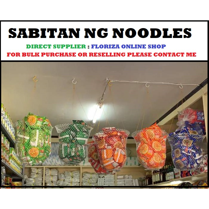 6 Pieces Quality Hanging Net Basket Buslo Noodle Baskets Organizer ...