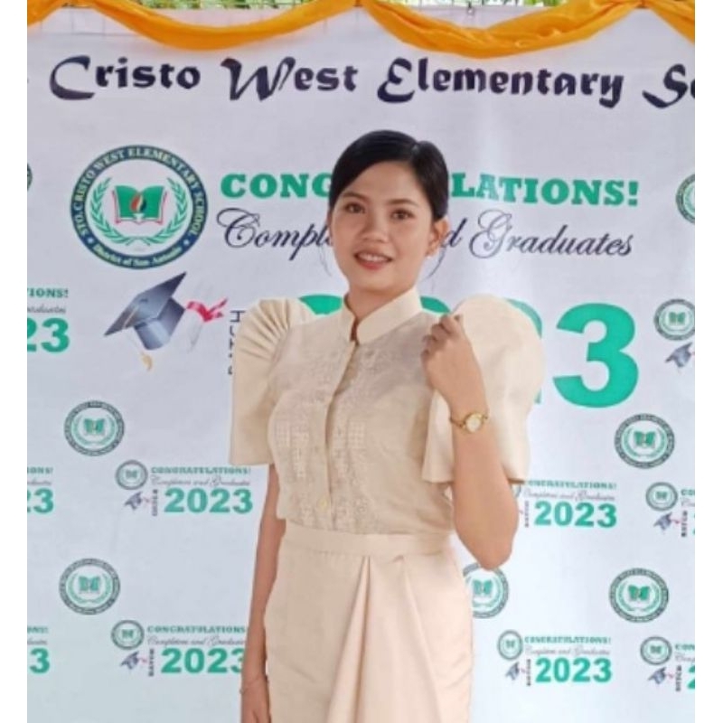NEW ARRIVAL!!! MODERN FILIPINIANA BLOUSE AND SKIRT (TERNO) MAKAPAL w ...