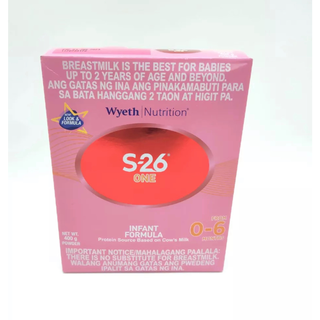 S-26 ONE Infant Formula for 0 to 6 months 400g | Shopee Philippines