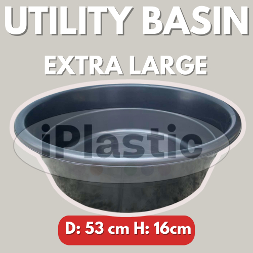 iPlastic. Basin for Laundry 3 Pieces Set Palanggana Batya Small, Medium ...