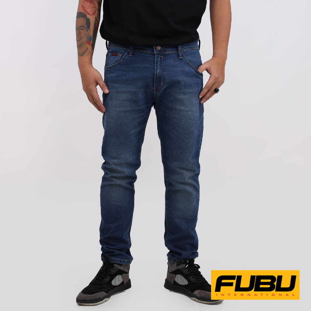 Fubu Denim Long Pants Skinny Fit Stretch FSB40-0272 | Shopee Philippines