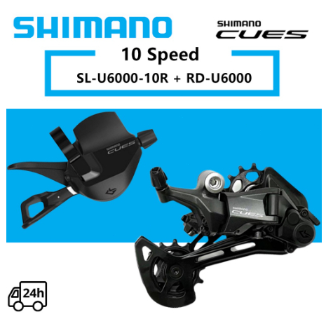 Shimano Cues U6000 10/11 Speed Groupset U6000-10R Right Shifter Lever RD-U6000 MTB Bike Parts ...