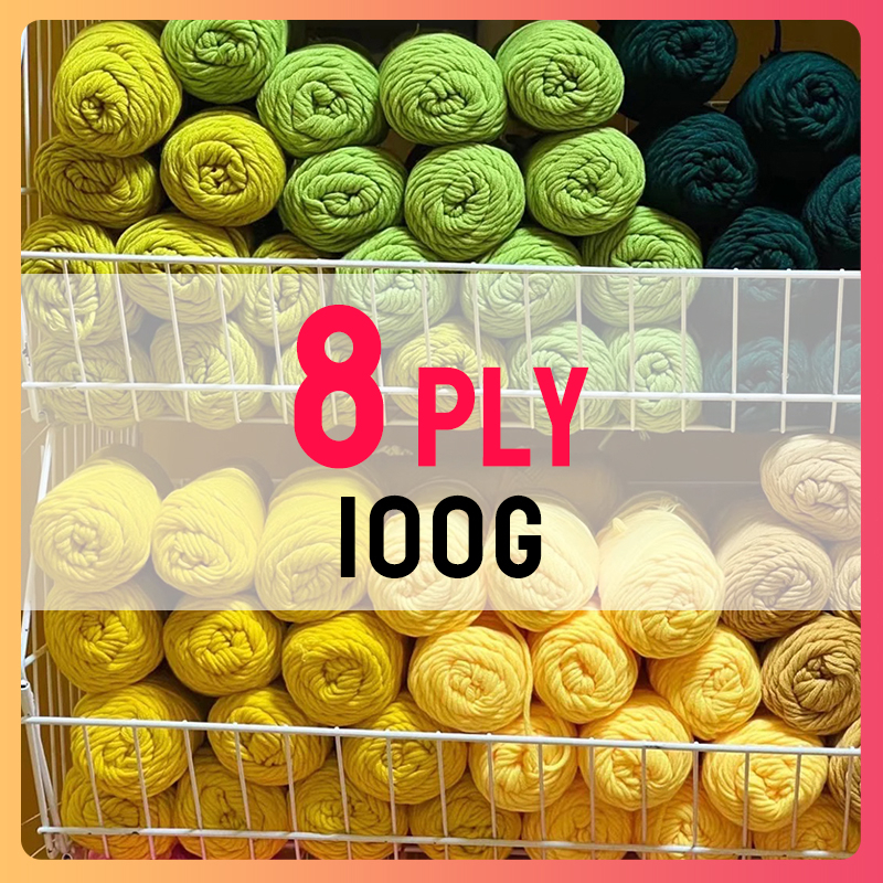 【80 colors IN STOCK】100g 8ply milk yarn Cotton Wool Thread for Knitting ...