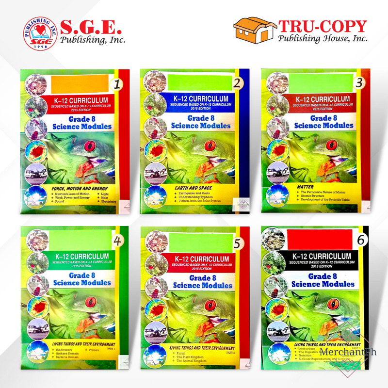 Science Modules for GRADE 8 (COMPLETE SET - 6 Books) | Shopee Philippines