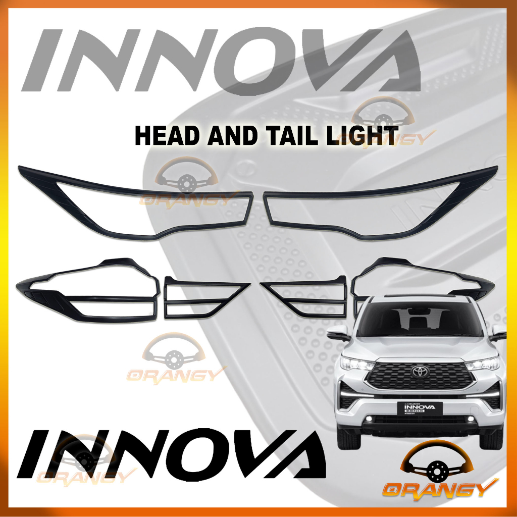 Toyota Innova ZENIX 2023 to 2025 Headlight and Taillight Cover Matte ...