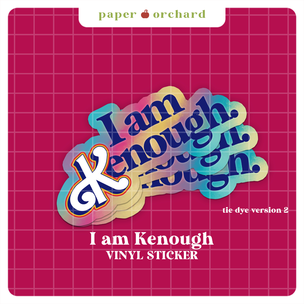 I am Kenough Deco Vinyl Sticker | Barbie the Movie | BD01 ...
