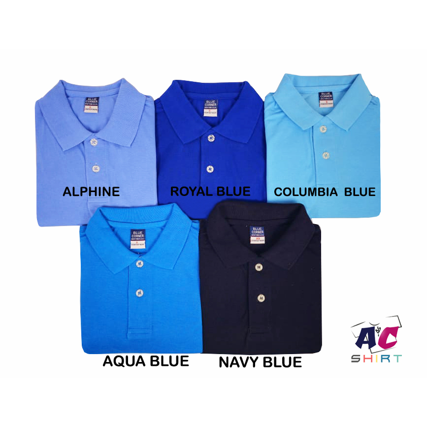 Blue Corner Unisex/Mens Poloshirt | Shopee Philippines