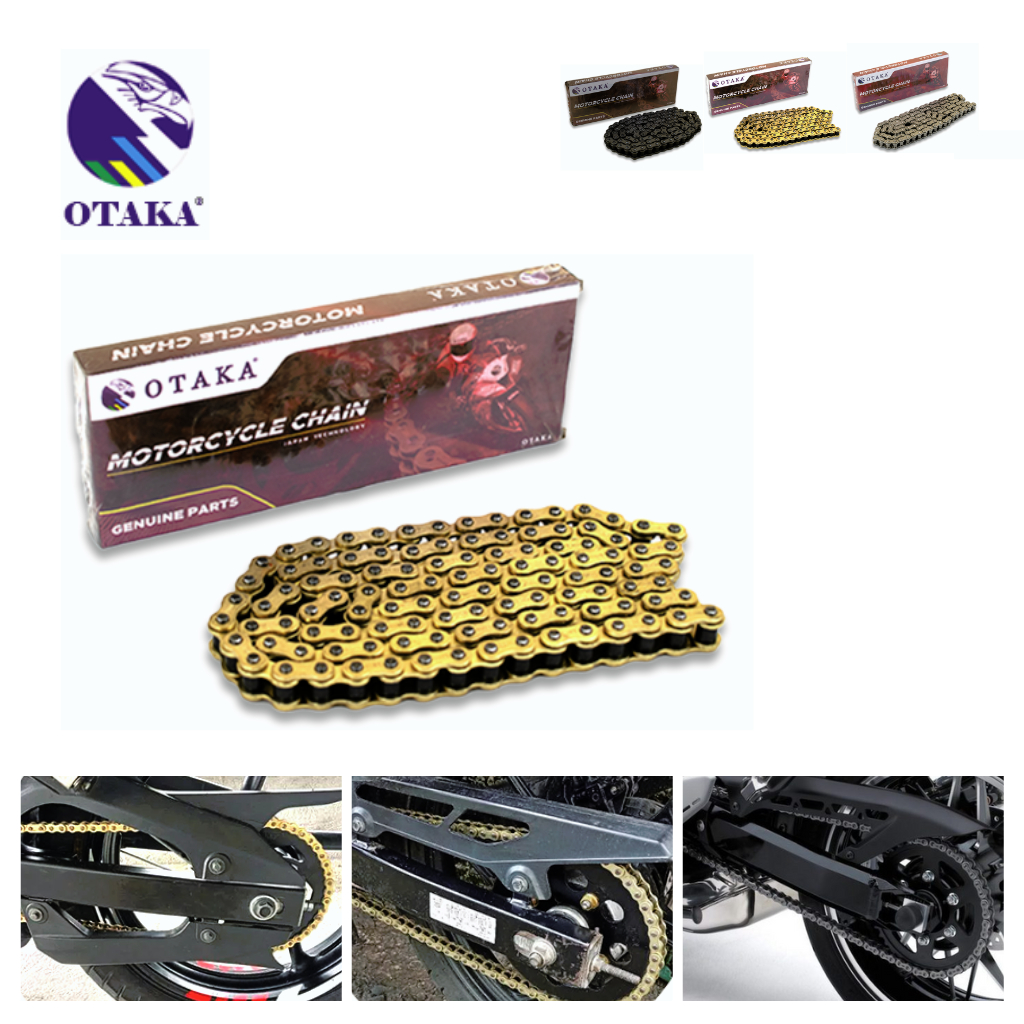 OTAKA MOTORCYCLE CHAIN UNIVERSAL 428/428H 110L 120L 130L132L SUPER ...