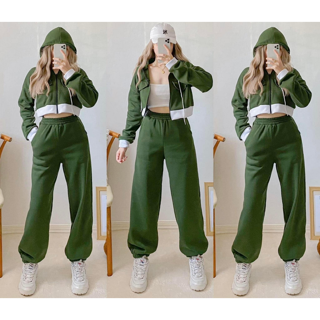 Jackie Trendy Jacket Terno Pants (Inner Not Included) | Shopee Philippines