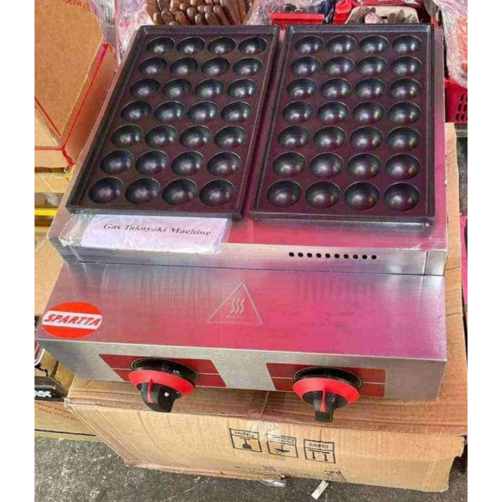 HEAVY DUTY TAKOYAKI MACHINE 56HOLES NON STICK PLATE GAS AND ELECTRIC ...