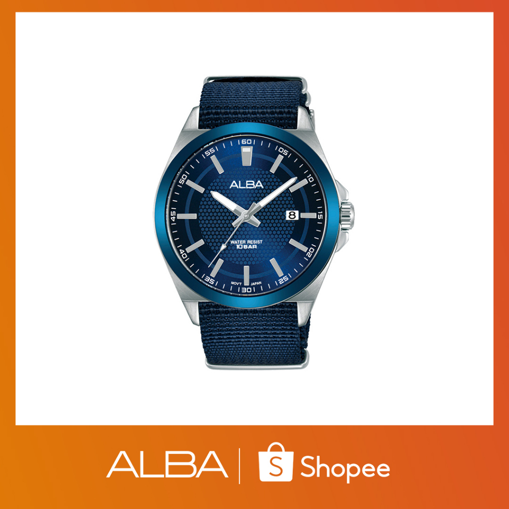ALBA Philippines Blue Dial Nylon Strap AS9P21X1 Quartz Men's Watch 42mm ...