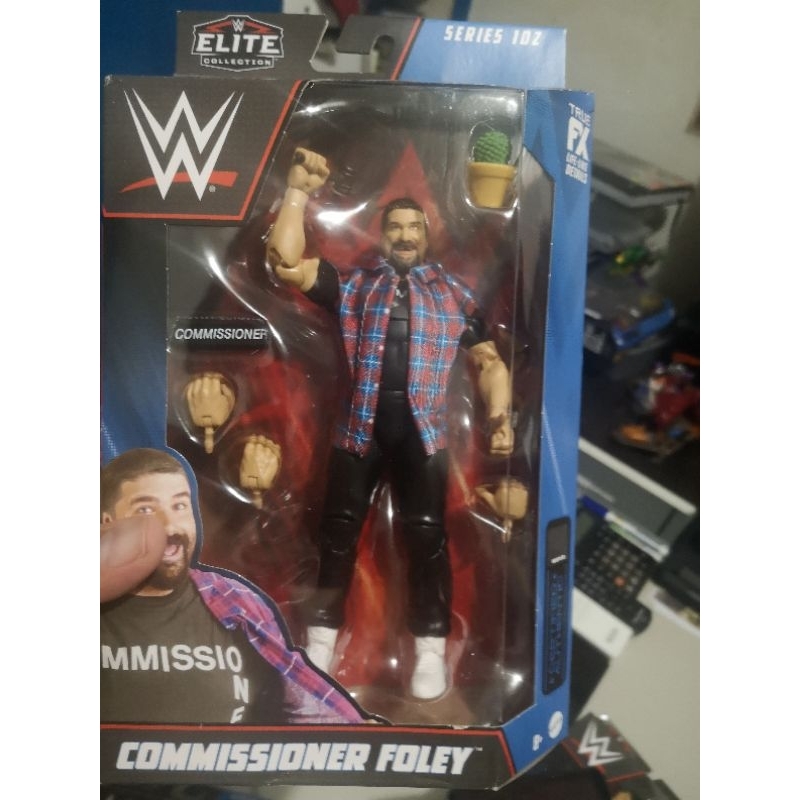 Mattel wwe elite 102 commissioner foley | Shopee Philippines