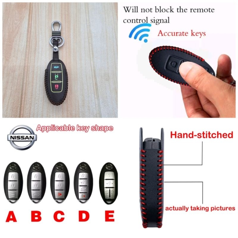 Nissan Navara Almera Sentra Terra Urban Keyless leather and silicone ...