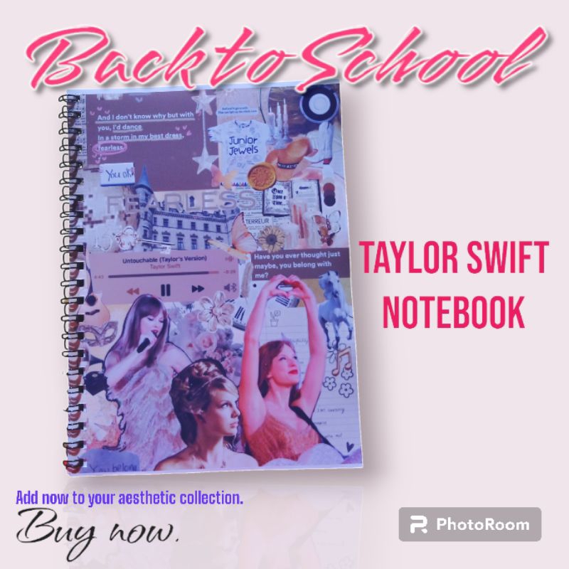 LOWEST PRICE TAYLOR SWIFT NOTEBOOK SCHOOL SUPPLIES AESTHETIC JOURNAL ...