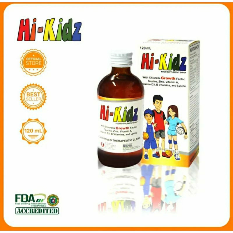 HiKids Syrup Multivitamins for Kids Growth And Development Pampatangkad ...