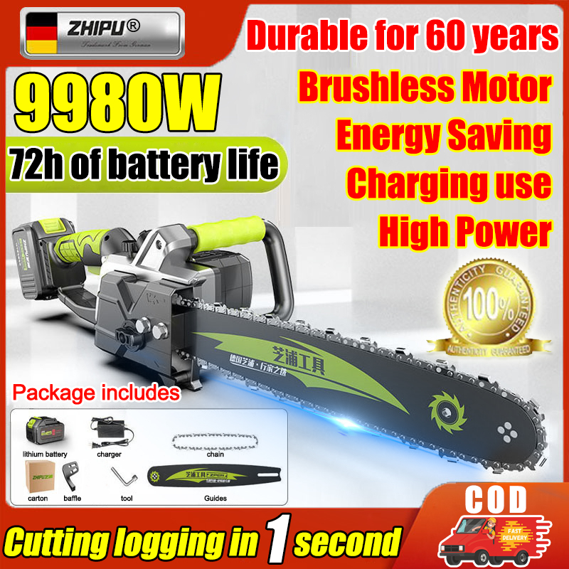 Gasoline Chainsaw ZHIPU 12 inches Portable 7280W Chainsaw Original ...