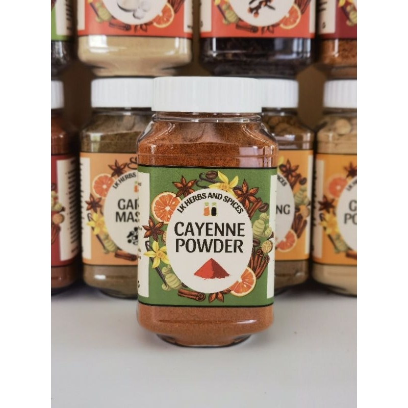 CAYENNE POWDER IN A JAR BY LK HERBS AND SPICES (180g) | Shopee Philippines