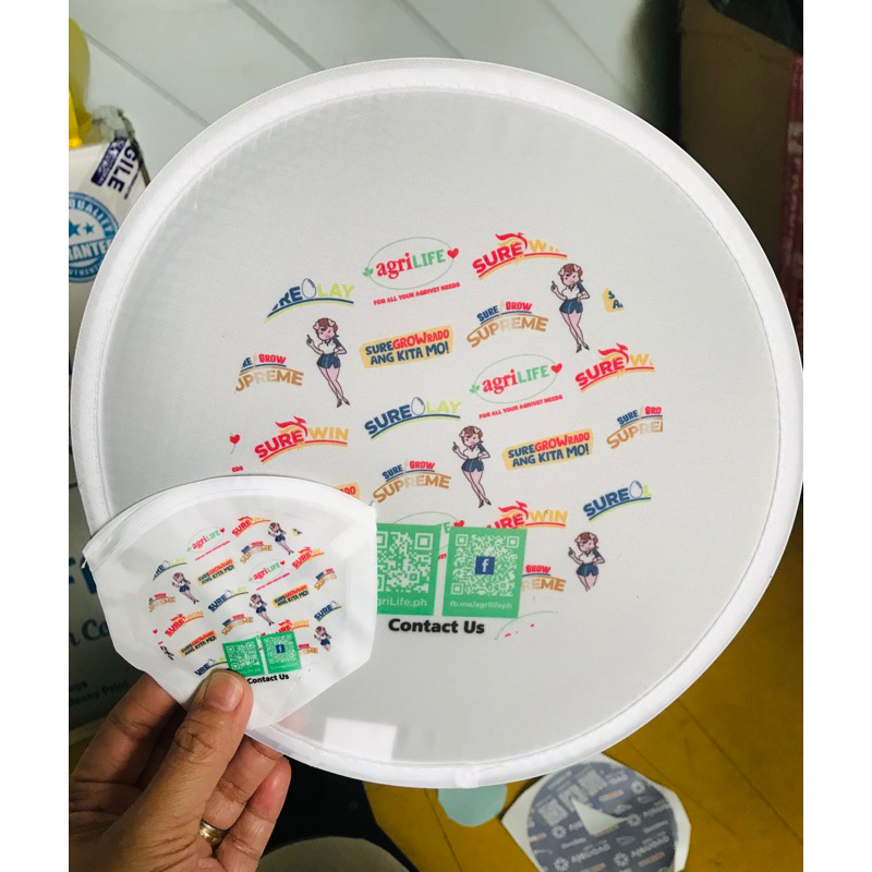 Personalized Foldable Fan/Sublimation Round Fan Colored Lining | Shopee ...