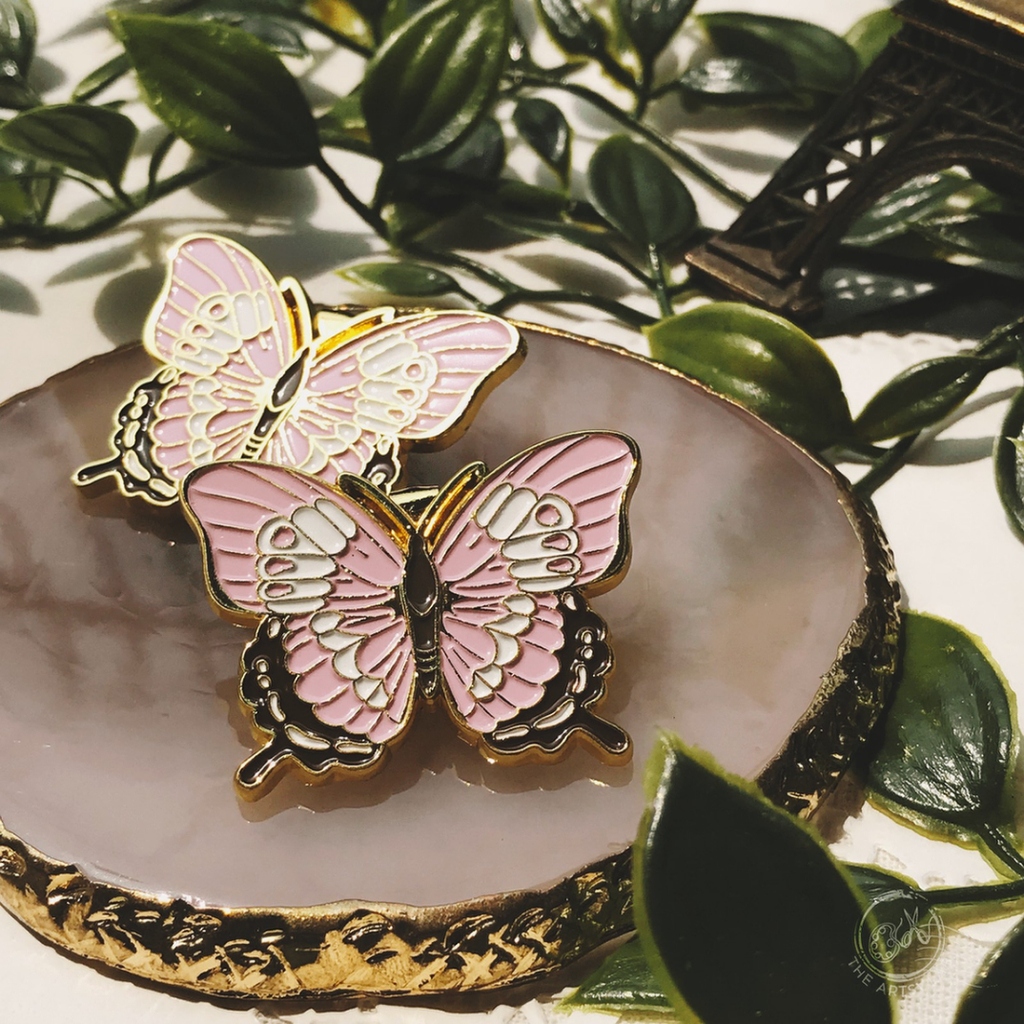 Lepidopterist Journal Butterfly Brass Metal Planner Clip, Aesthetic ...