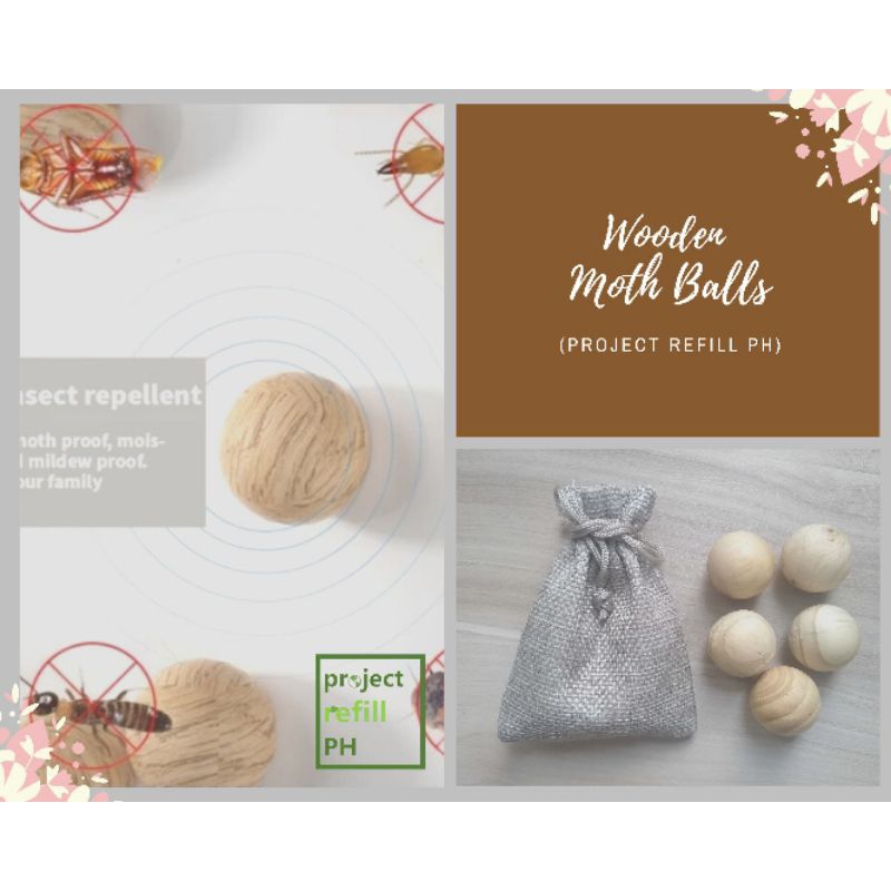 Wooden Natural Moth Balls (5pcs per pack) | Shopee Philippines