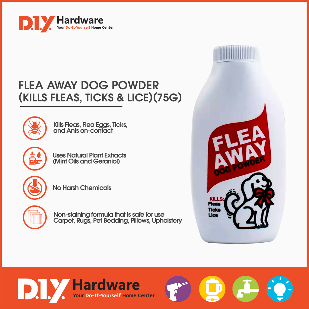 Flea Away Dog Powder (Kills Fleas, Ticks and Lice) 75g | Shopee Philippines