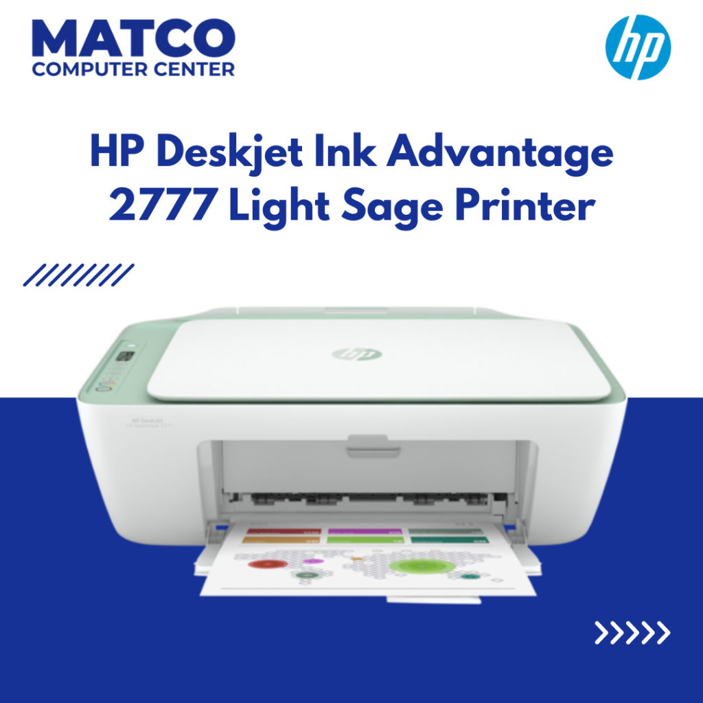 HP Deskjet Ink Advantage 2777 Light Sage Printer | Shopee Philippines