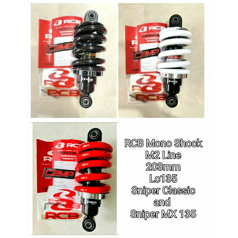 RCB Mono shock M2 Line 203 mm Lc135 Sniper Classic and Sniper mx 135 ...