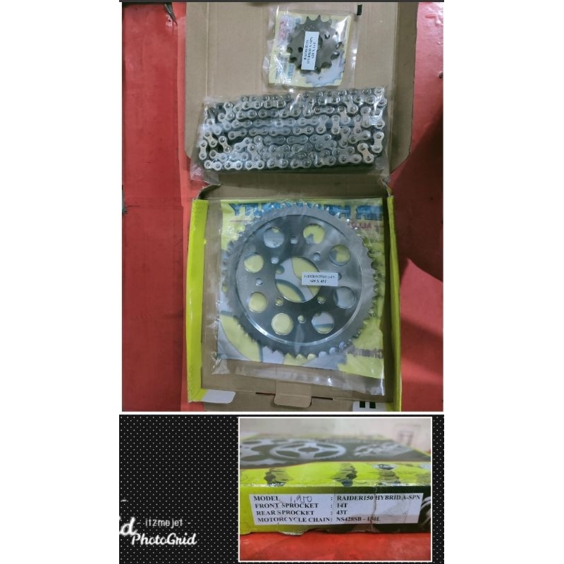SSS Racing Chain Kit (RAIDER 150-HYBRID A-SPN) | Shopee Philippines