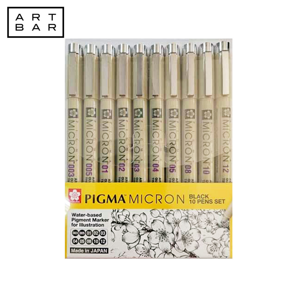 Sakura Pigma Micron Drawing Pen Xsdk-10A Black 10s - Art Bar | Shopee ...