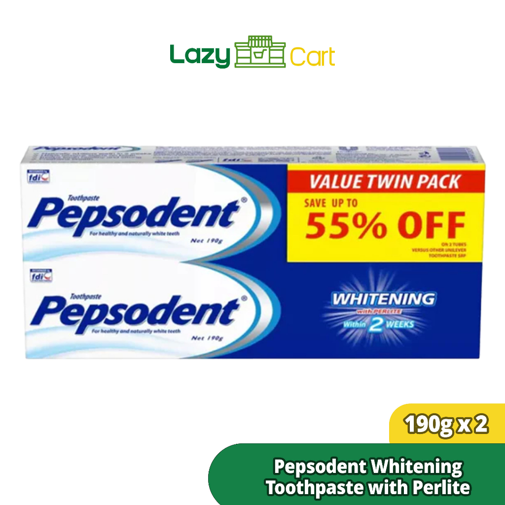 Lazycart Pepsodent Whitening Toothpaste with Perlite - Double Pack ...