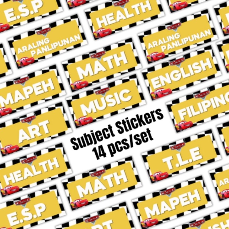 subject sticker label | Shopee Philippines