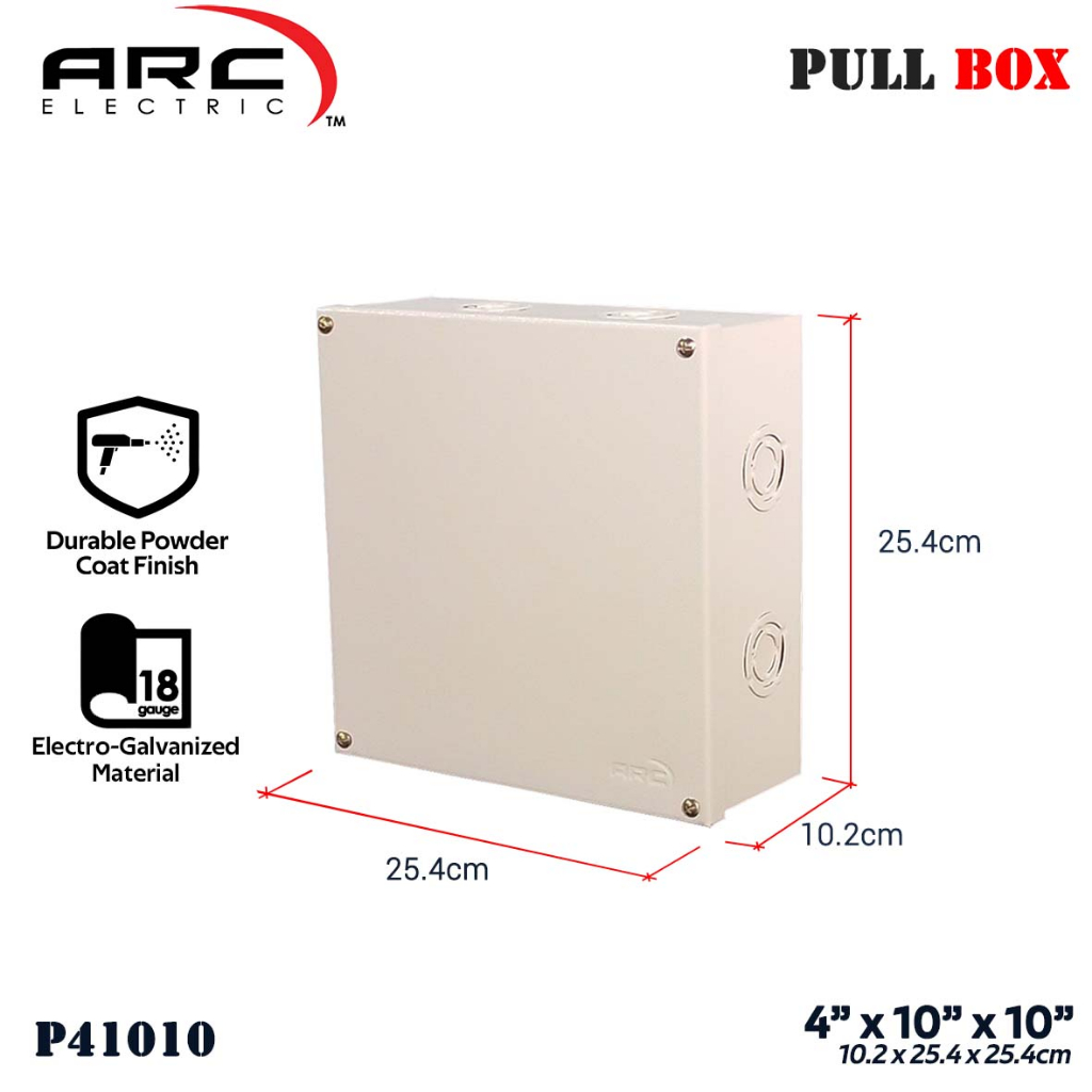 ARC NEMA1 PULLBOX Metal Enclosure for electrical 18gauge Screw Cover ...