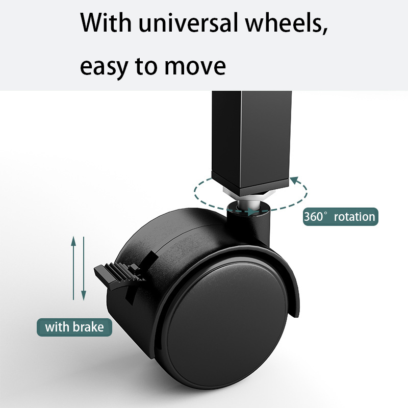 Wishroom Office Storage Rack Floor Stand Shelf With wheel PC case Rack ...