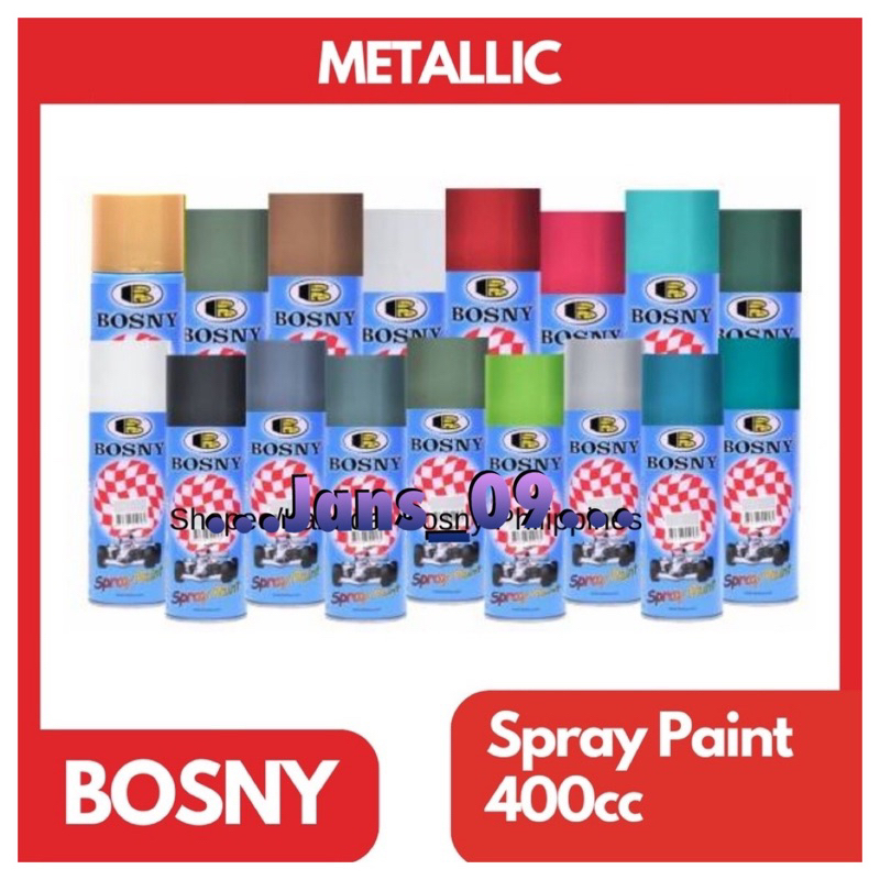 Bosny ACRYLIC SPRAY PAINTS (Metallic Colors) | Shopee Philippines