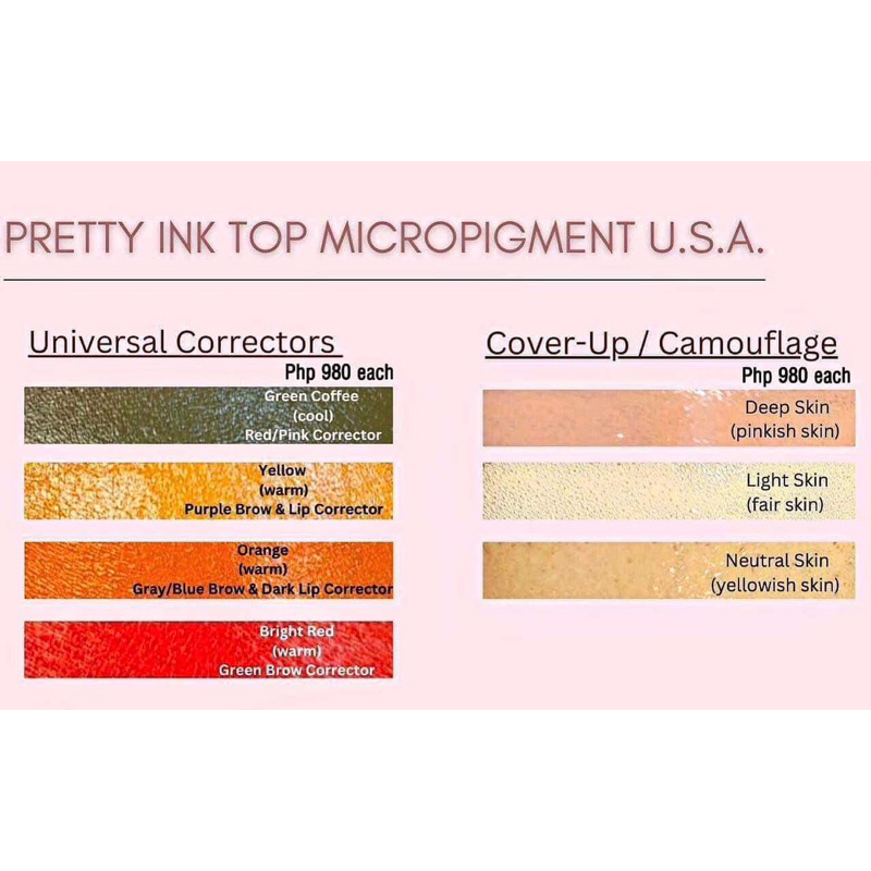 Pretty Ink Color Correctors and Coverups | Shopee Philippines