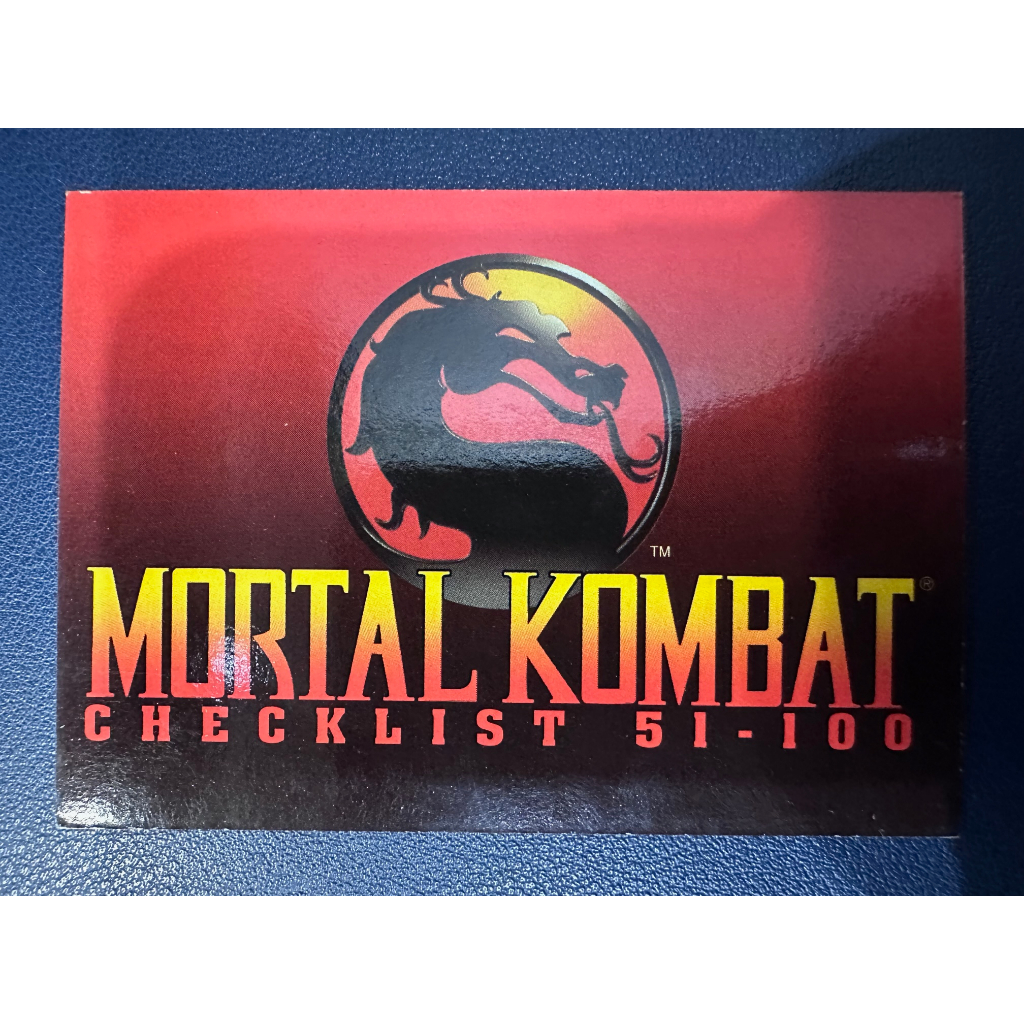 1994 Mortal Kombat Trading Cards #2 - Goro Shang Tsung Sub-Zero Sonya ...