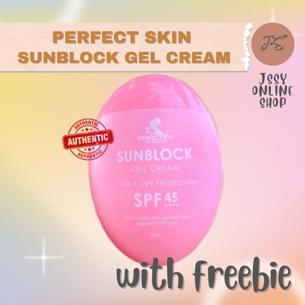 Perfect Skin Sunblock Gel Cream Spf 45 50G (Egg Type) | Shopee Philippines