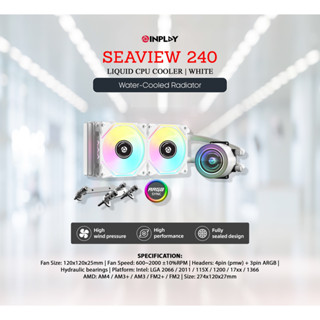 INPLAY SEAVIEW 240 LIQUID COOLER AIO PROCESSOR HEATSINK | Shopee ...