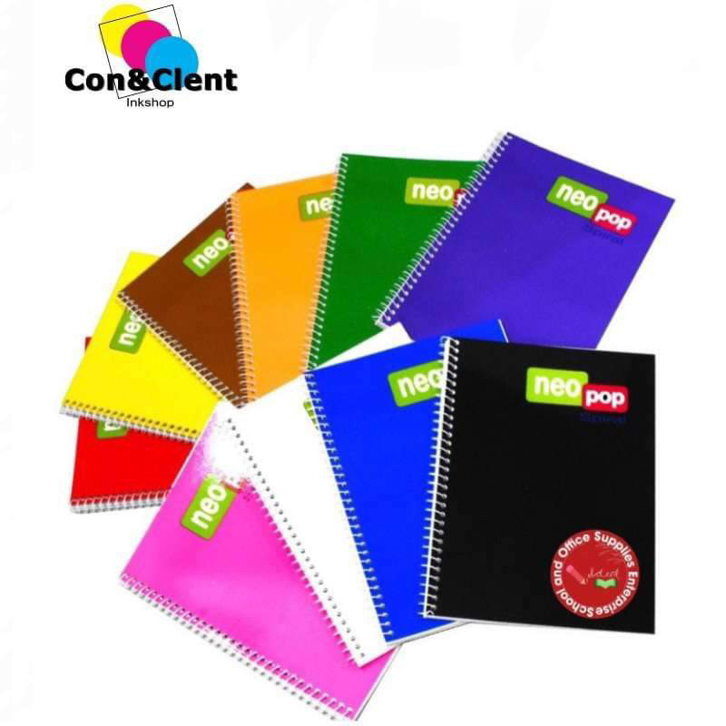 NOTEBOOK RAMDOM BRAND ASSORTED COLOR 80LEAVES (10/pack) | Shopee Philippines