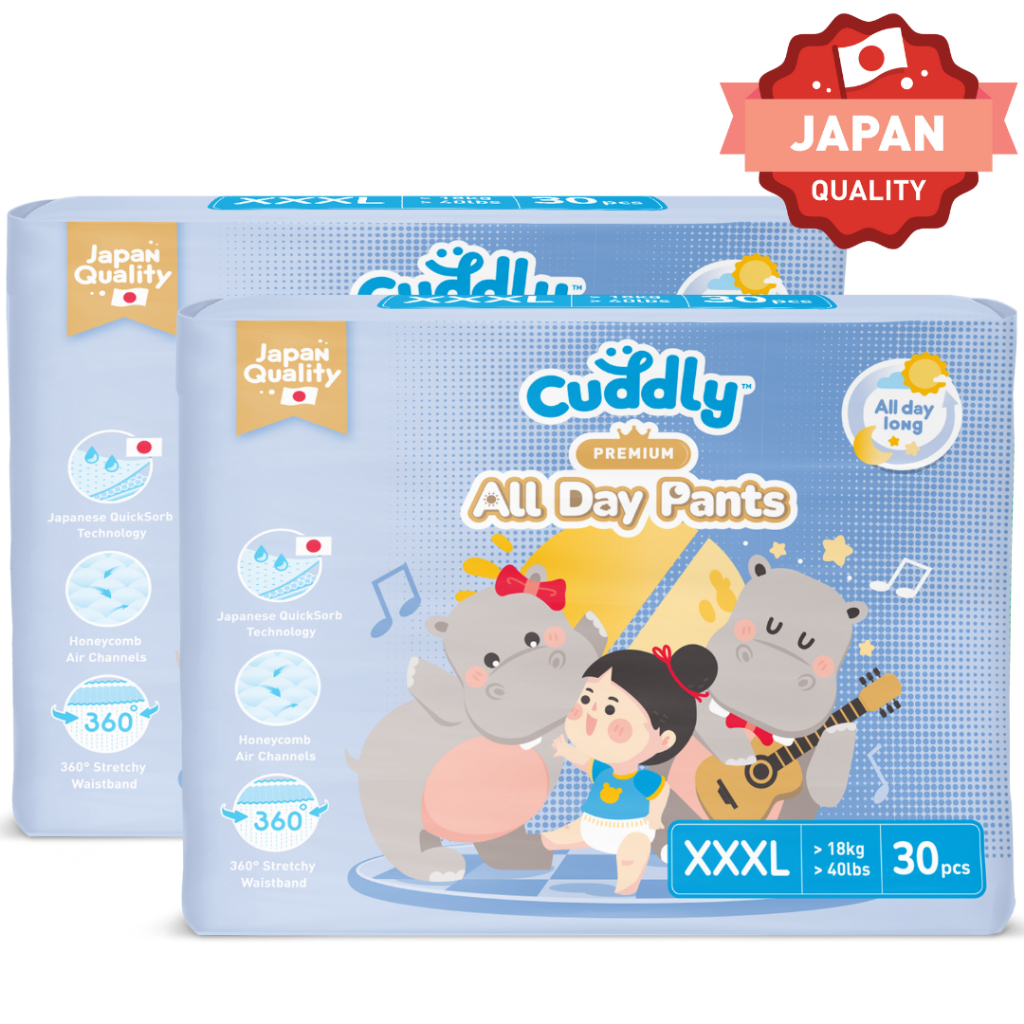 Cuddly All Day Overnight Premium Baby Pants Diaper 60's - XXXL ...