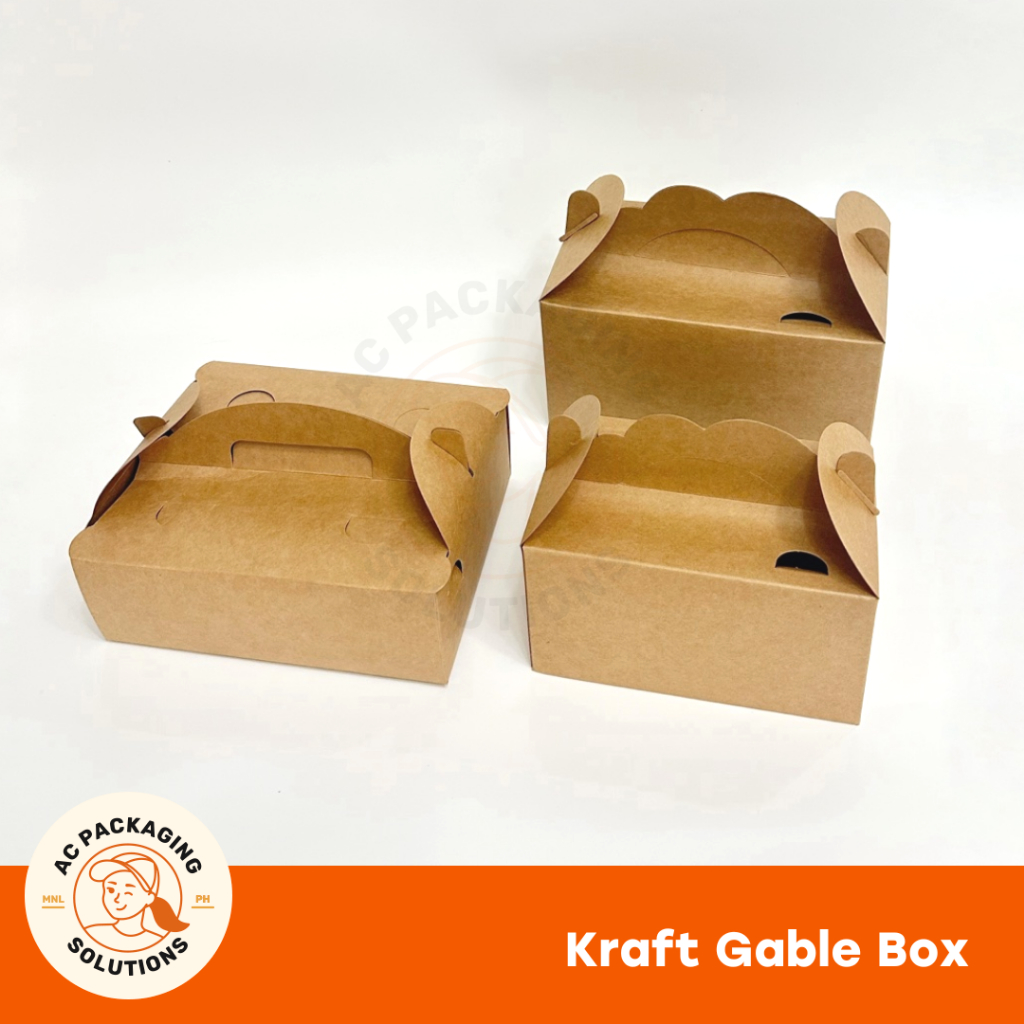 (10 pcs/25 pcs) Kraft Gable Boxes | Shopee Philippines