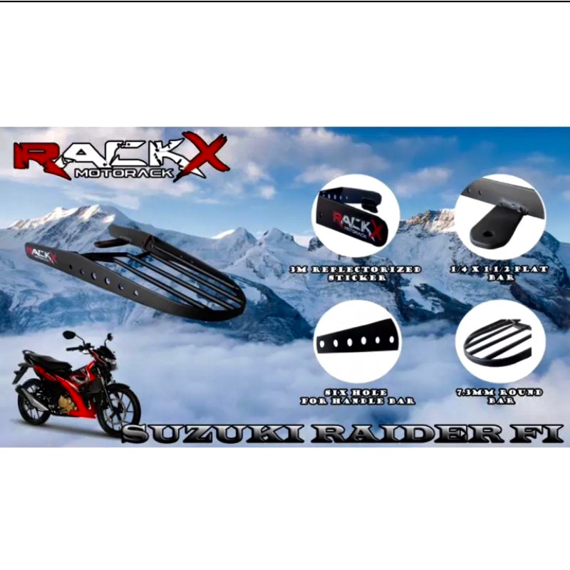 Bracket rack x Raider 150 carb /Fi Raider j Sky drive sport/ carb smash ...