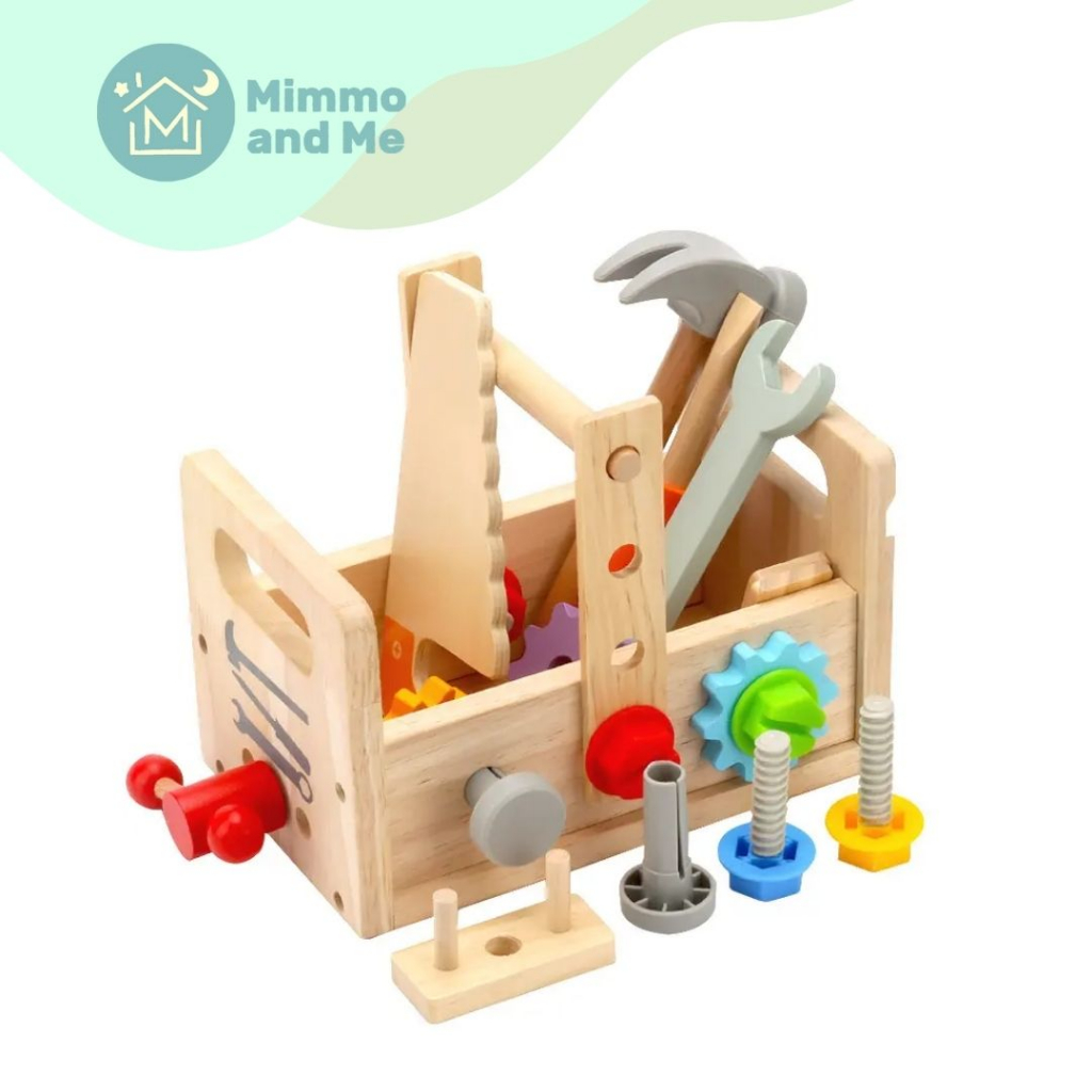 Montessori Wooden Toolbox tool bench, work bench, Early Learning Tools ...